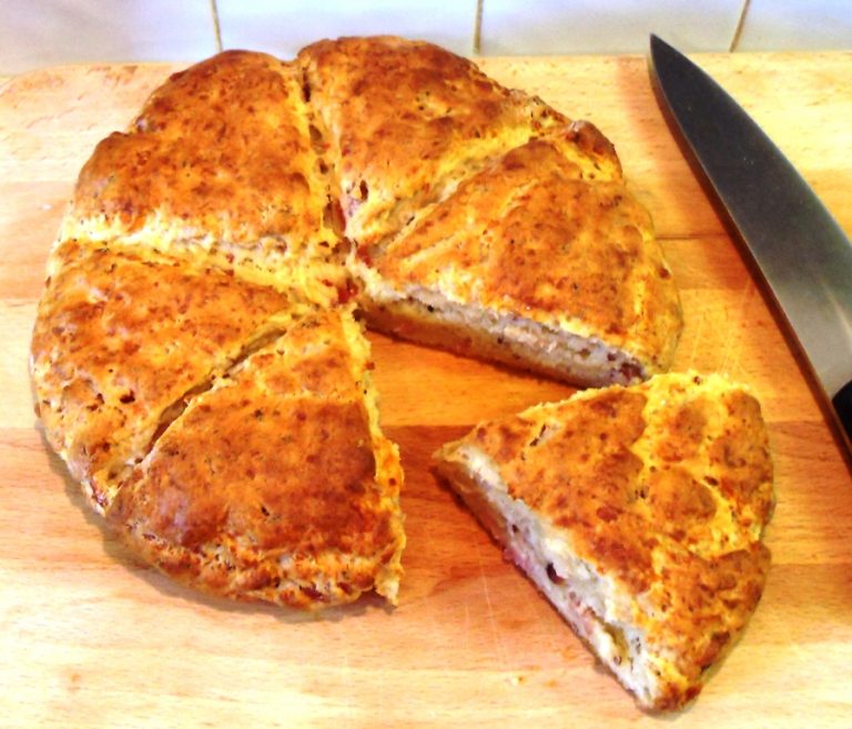 Cheese, Ham & Potato Scone - perfect with soup! Fab Food 4 All
