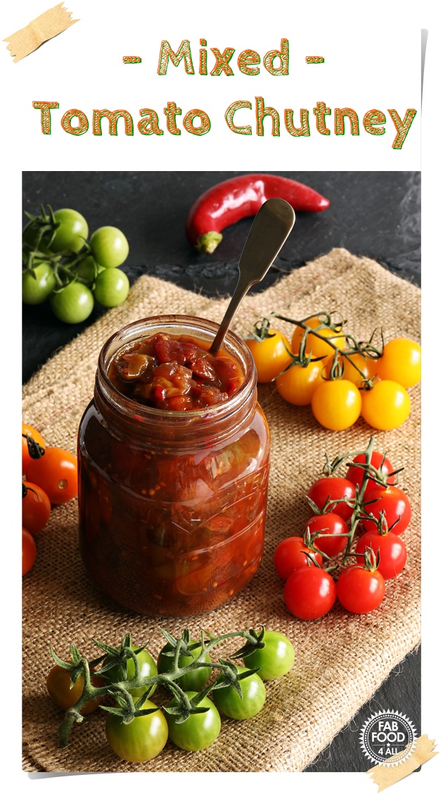 Mixed Tomato Chutney + video turorial! | Fab Food 4 All