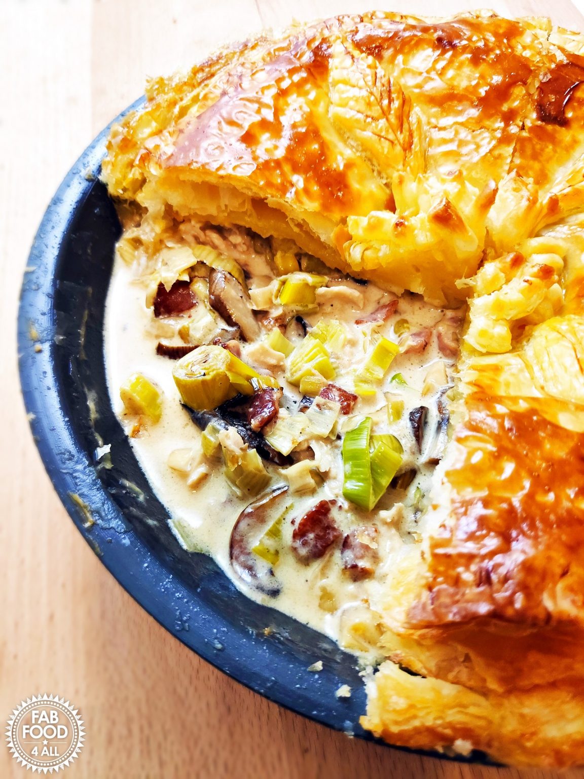Sumptuous Turkey Pie - for leftover roast turkey | Fab Food 4 All