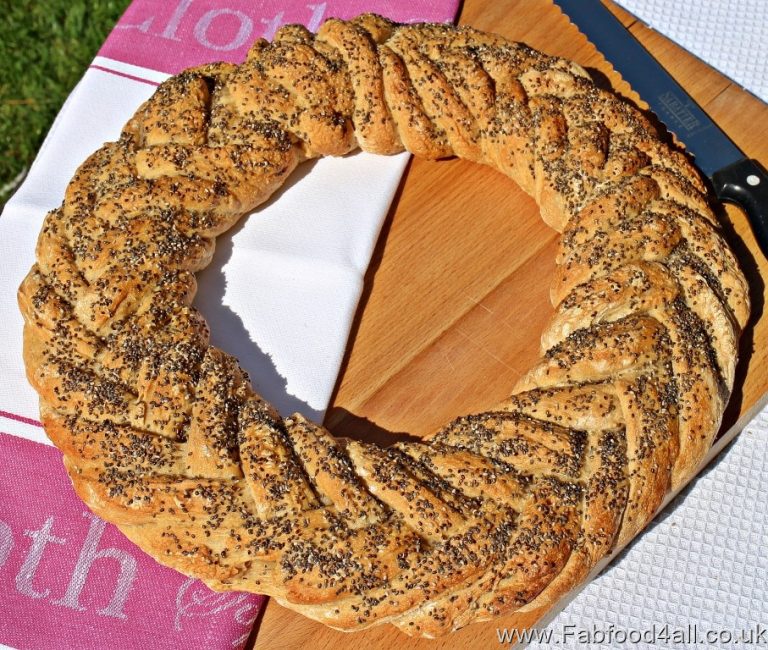 Spelt and Chia Fishtail Plait Loaf - tasty & nutritious! Fab Food 4 All