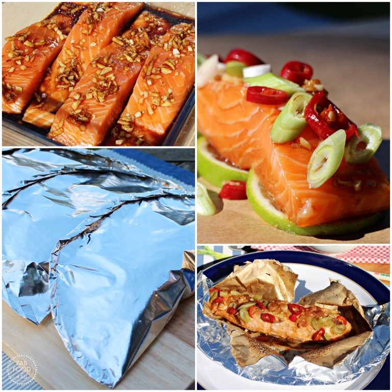 Teriyaki Glazed Salmon Parcels