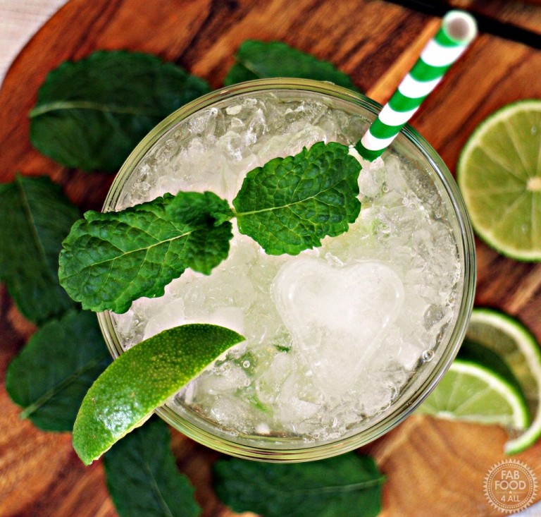 Non Alcoholic Mojito, great party mocktail! | Fab Food 4 All