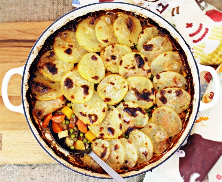 One Pot Minced Beef Hotpot - utterly delicious! Fab Food 4 All