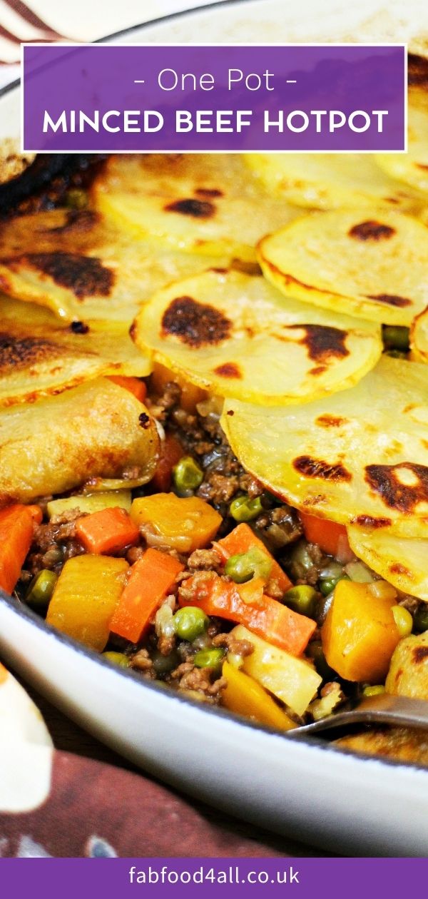 One Pot Minced Beef Hotpot - utterly delicious! Fab Food 4 All