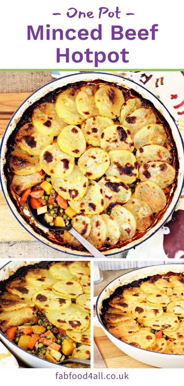 One Pot Minced Beef Hotpot - utterly delicious! Fab Food 4 All