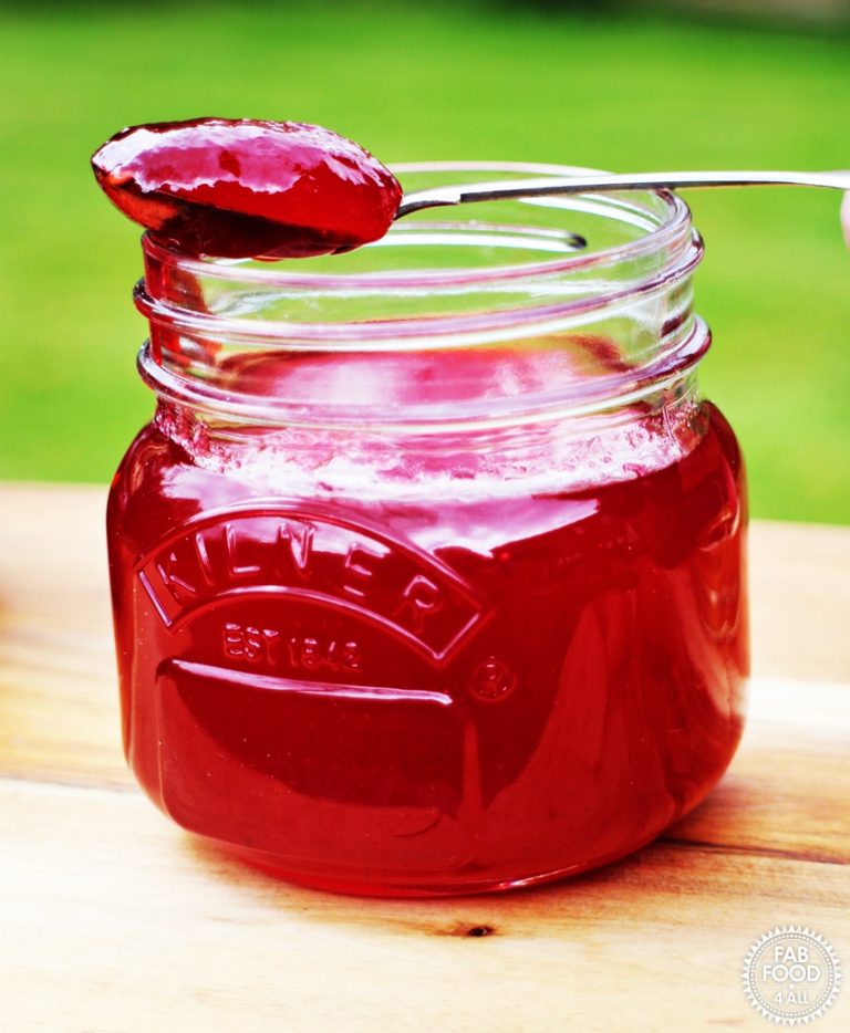Easy Seedless Raspberry Jam -- so quick to make! | Fab Food 4 All