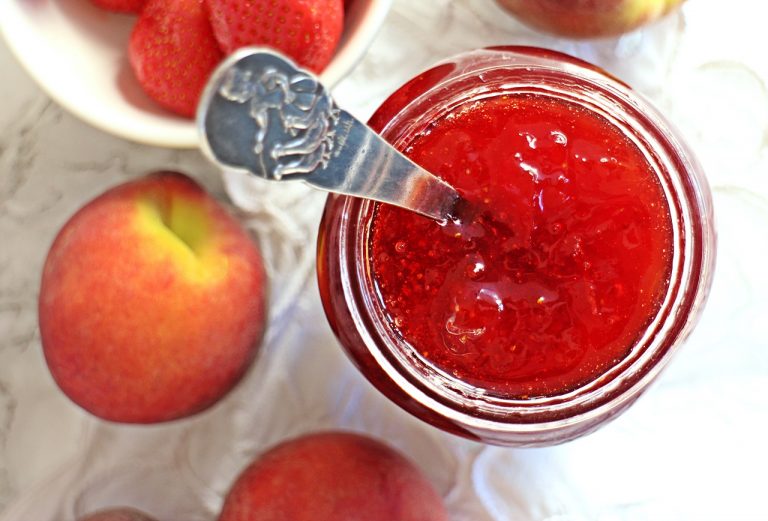 Strawberry & Peach Jam - the taste of summer! Fab Food 4 All