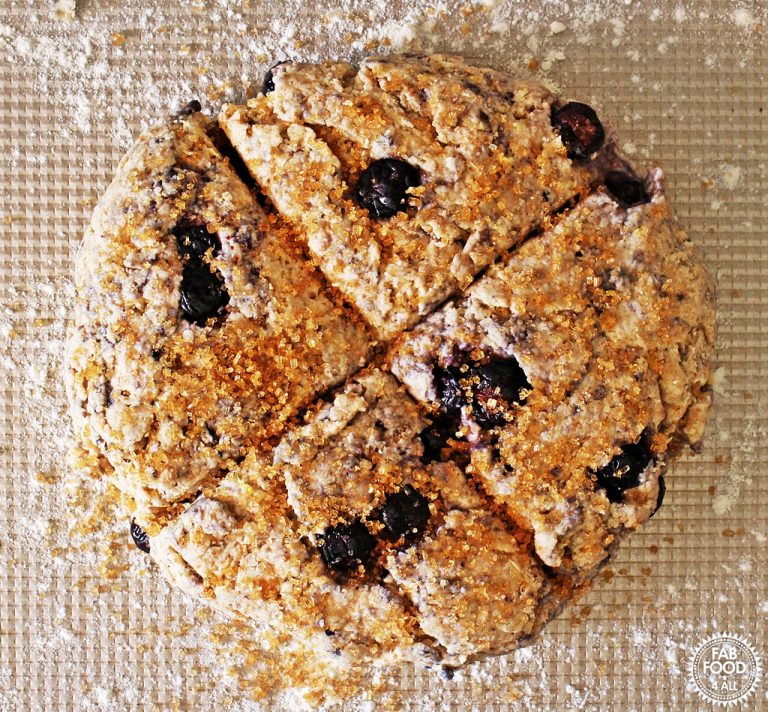Blueberry & Lemon Soda Bread - a quick & delicious teatime treat!