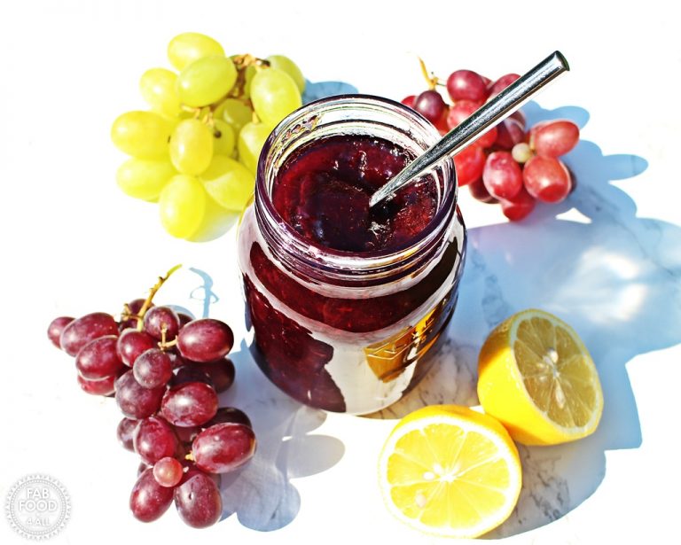 Easy Grape Jam - 3 ingredients & no Pectin! Fab Food 4 All