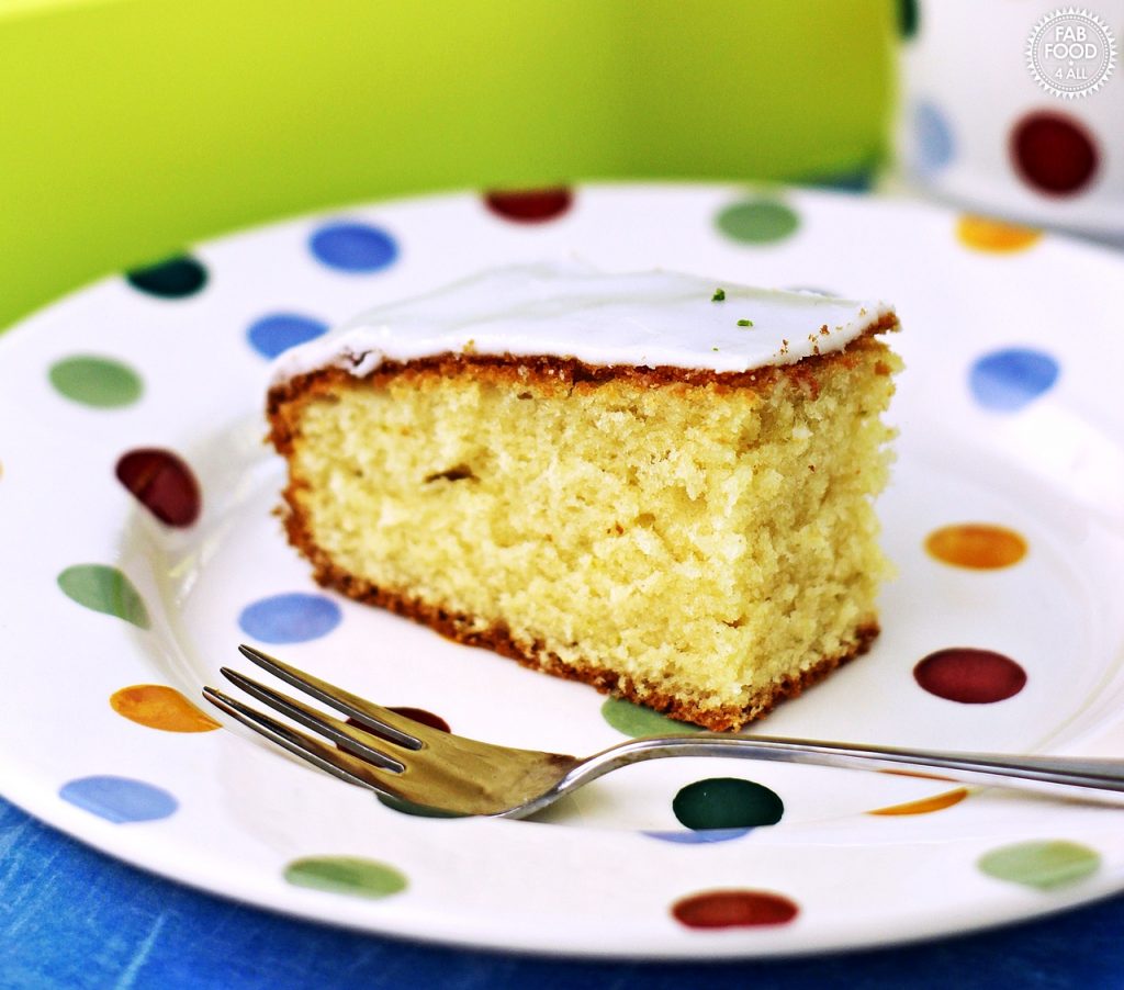 Easy Iced Lime Cake (all-in-one method) - Fab Food 4 All