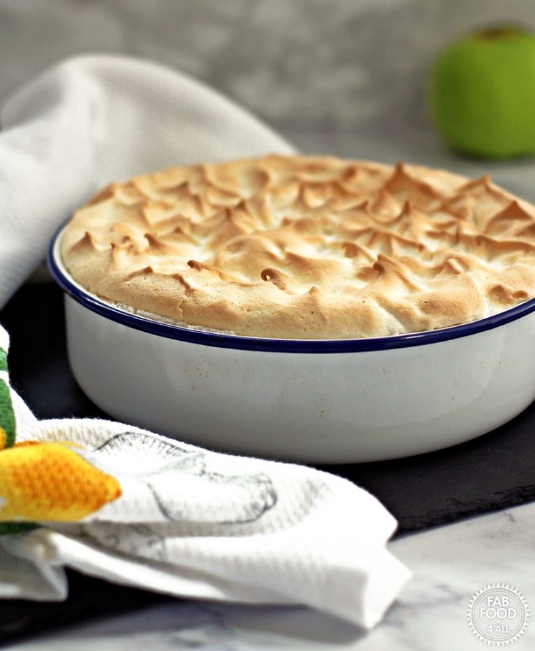 Vegan Apple Meringue - made with aquafaba! Fab Food 4 All