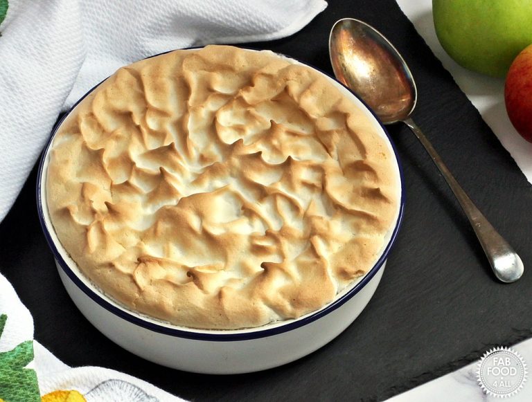 Vegan Apple Meringue - made with aquafaba! Fab Food 4 All
