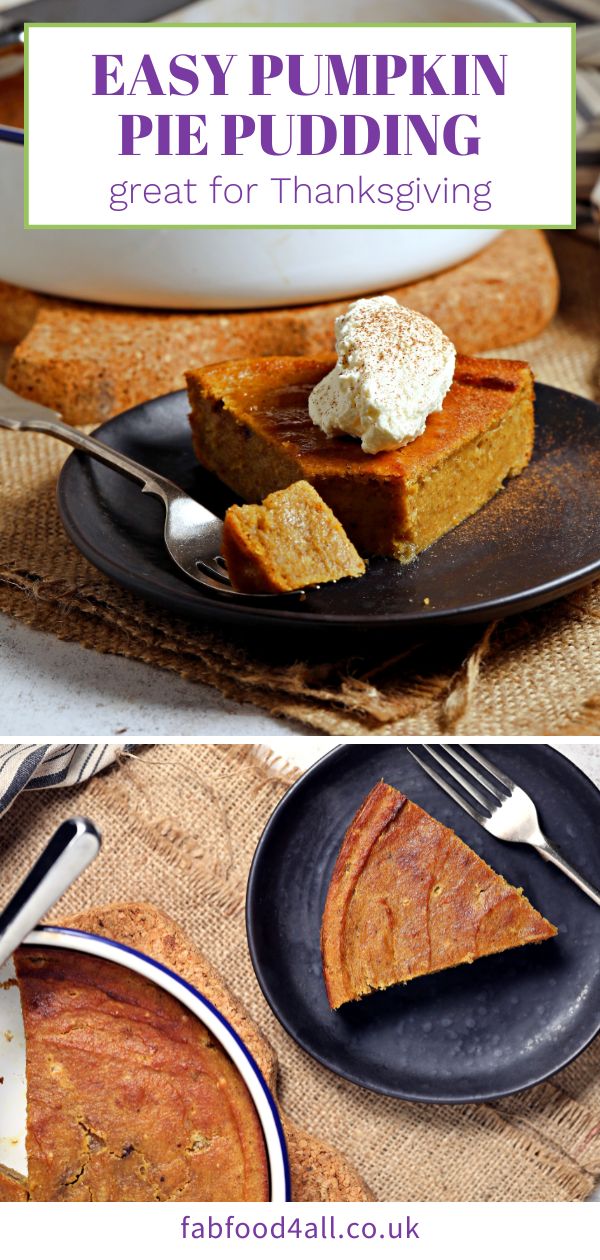 Easy Pumpkin Pie Pudding - crustless! | Fab Food 4 All