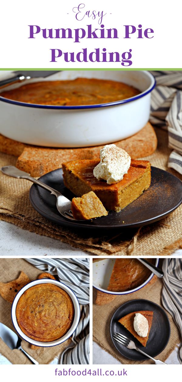 Easy Pumpkin Pie Pudding - crustless! | Fab Food 4 All