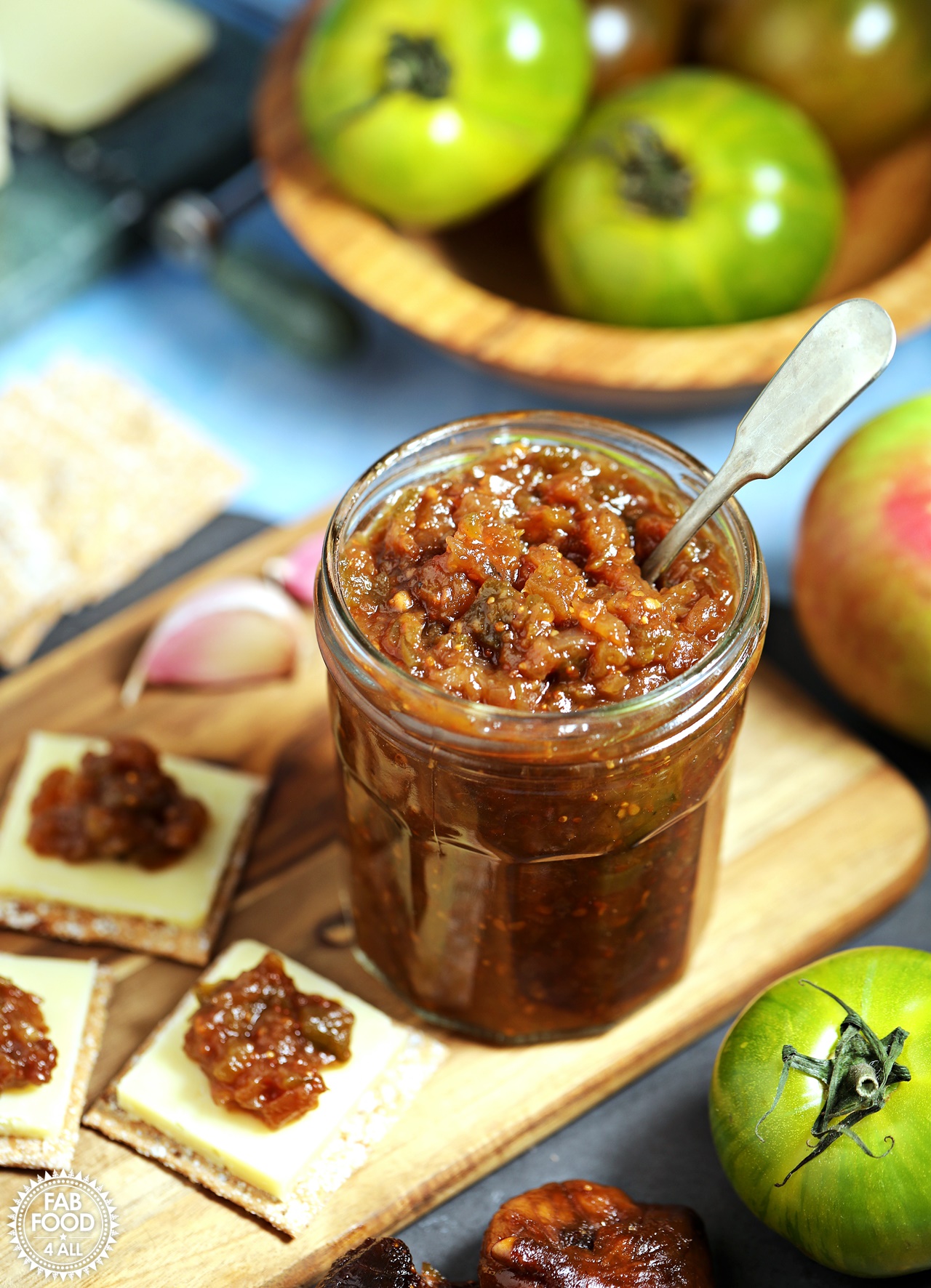 Easy Green Tomato Chutney with Fig (1st Prize Winning)