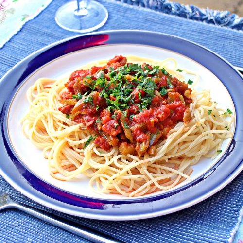 Chorizo & Green Bean Ragù | Fab Food 4 All