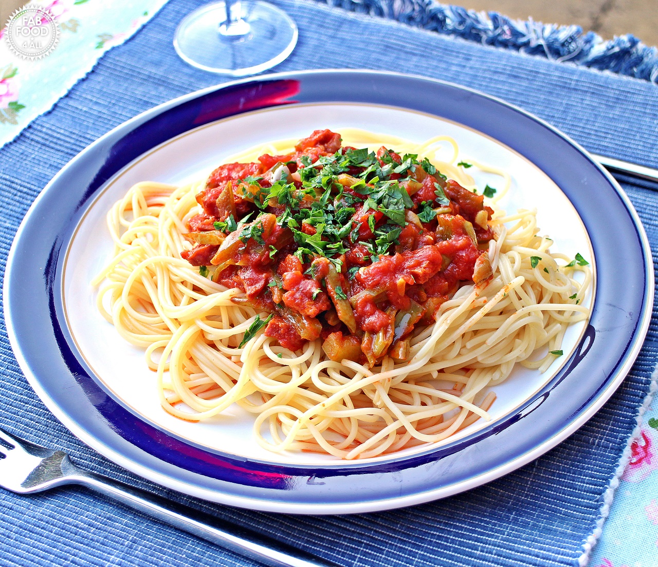 Chorizo & Green Bean Ragù | Fab Food 4 All