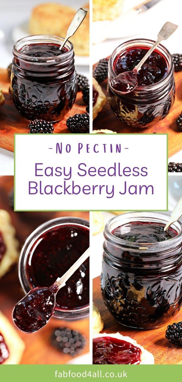 Easy Seedless Blackberry Jam (Prize Winning) | Fab Food 4 All