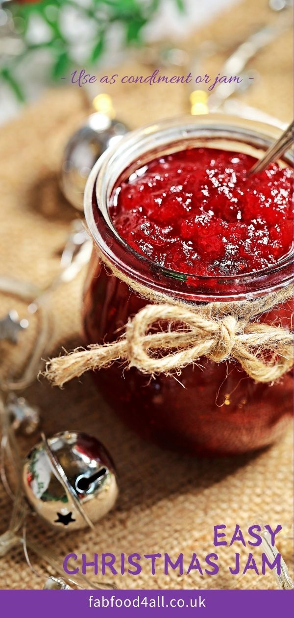 Easy Christmas Jam Recipe - without pectin! | Fab Food 4 All