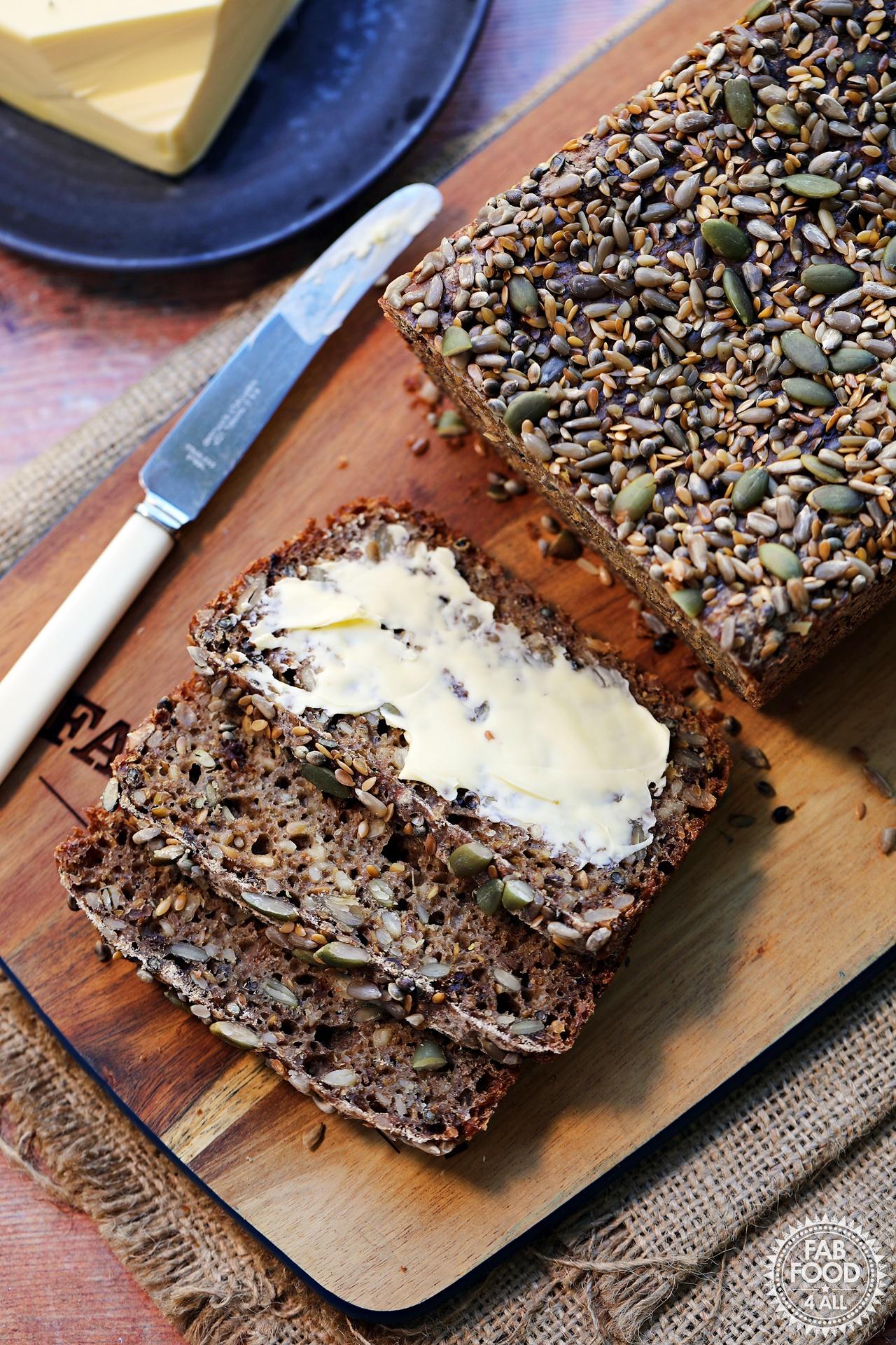 Easy Slow Cooker Danish Sourdough Rye Bread (Rugbrød)