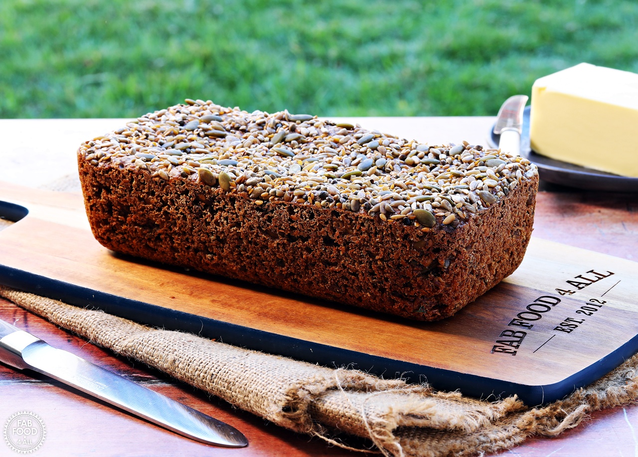 Easy Slow Cooker Danish Sourdough Rye Bread (Rugbrød)