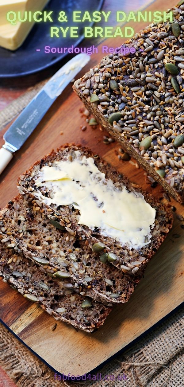 Easy Slow Cooker Danish Sourdough Rye Bread (Rugbrød)