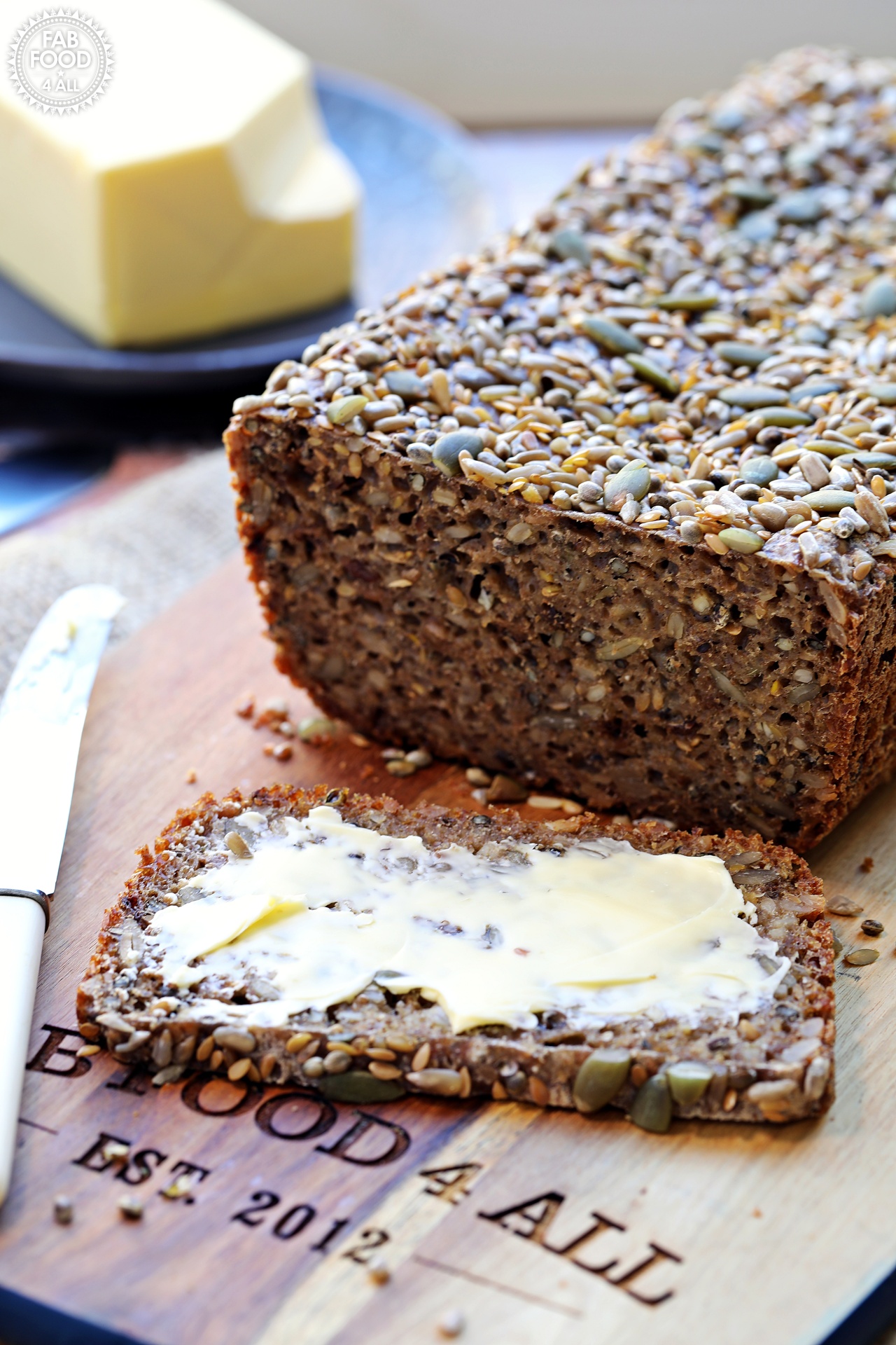 Easy Slow Cooker Danish Sourdough Rye Bread (Rugbrød)