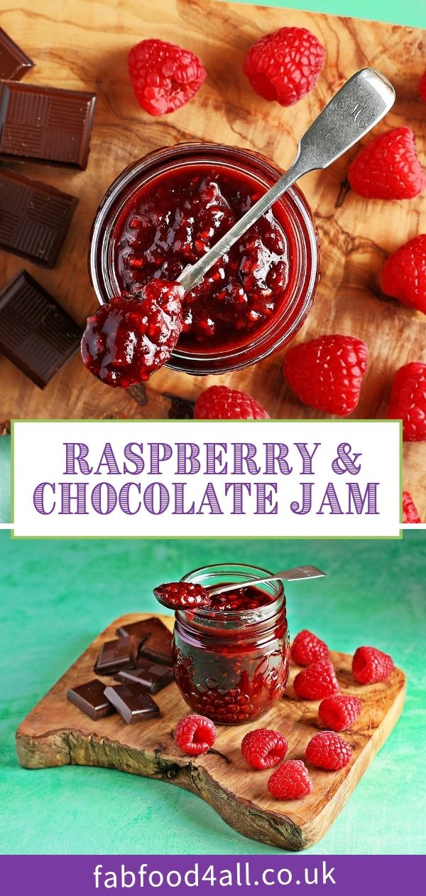 Raspberry & Chocolate Jam -no-pectin recipe! | Fab Food 4 All