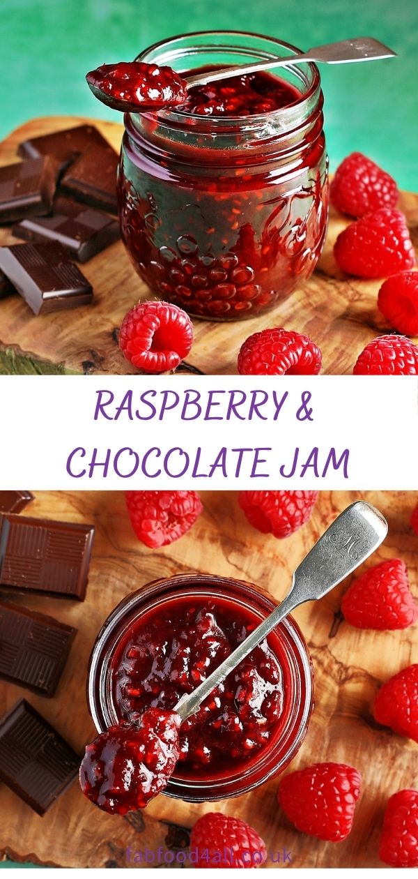 Raspberry & Chocolate Jam -no-pectin recipe! | Fab Food 4 All