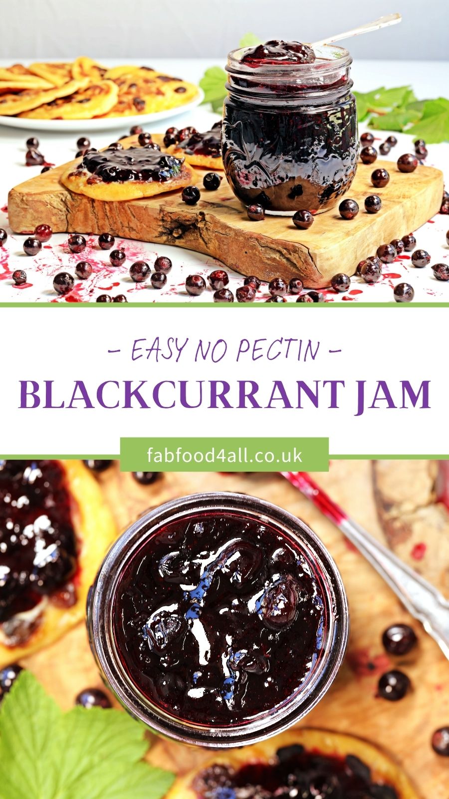 Easy Blackcurrant Jam Recipe (No Pectin)
