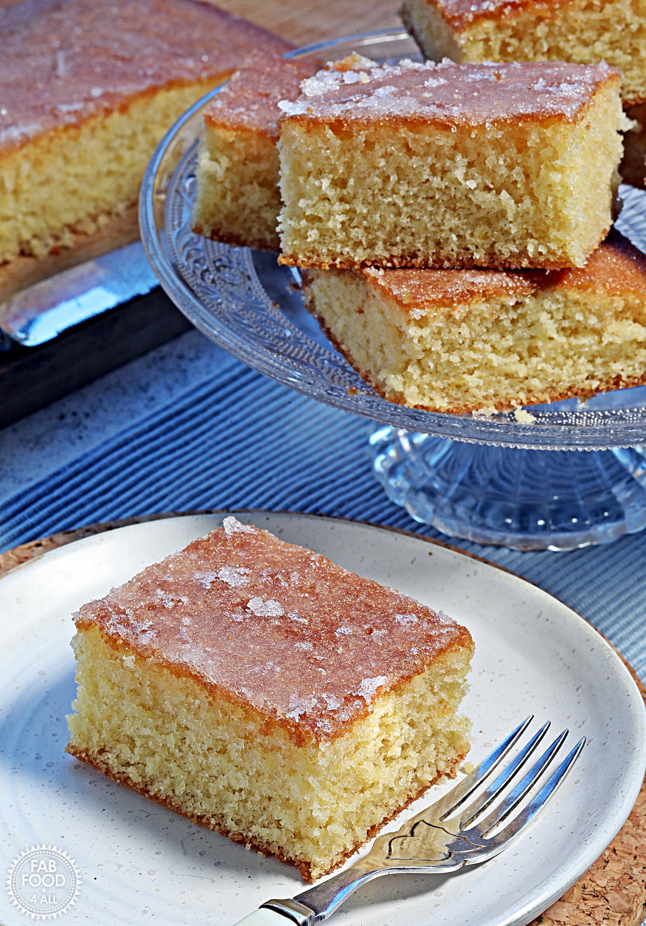 Lemon Drizzle Traybake Recipe (All-In-One Method)